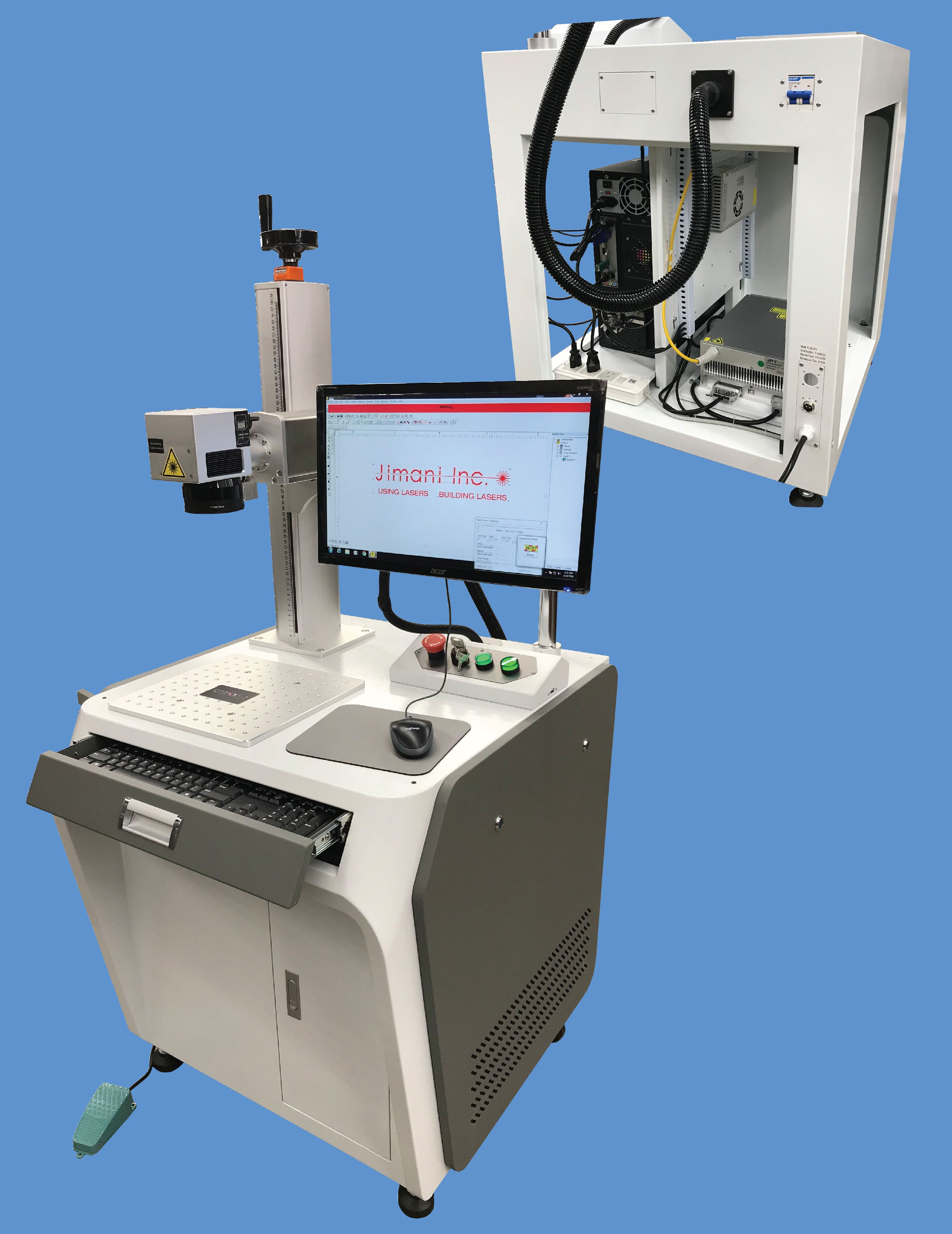 Low Cost Hybrid Fiber Laser Marking System | Jimani Inc