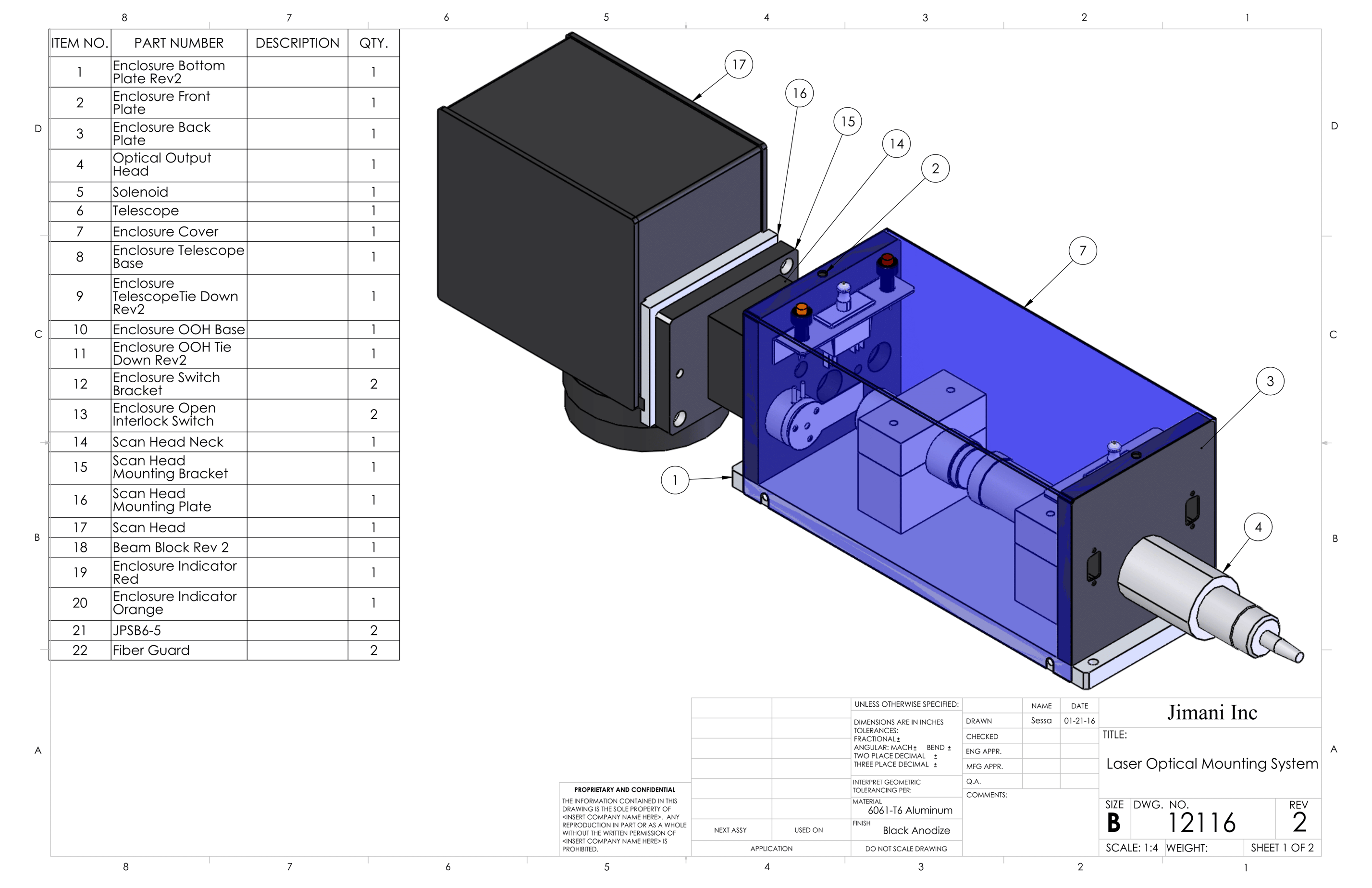 Langolier Optical Housing For Fiber Laser Systems Delivers Advantages